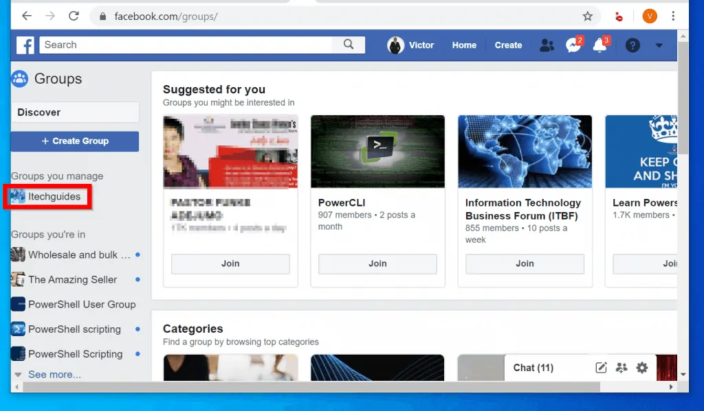 How to Delete a Facebook Group - Itechguides