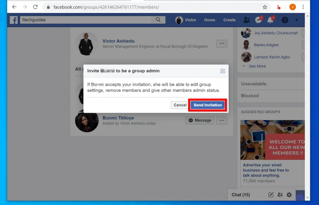 How to Add Admin to Facebook Group - Itechguides