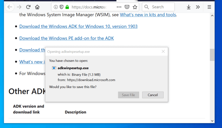 Windows ADK for Windows 10: Download and Install