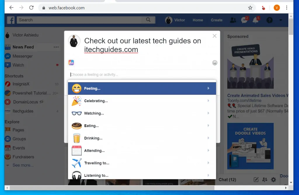How to Post on Facebook - Itechguides