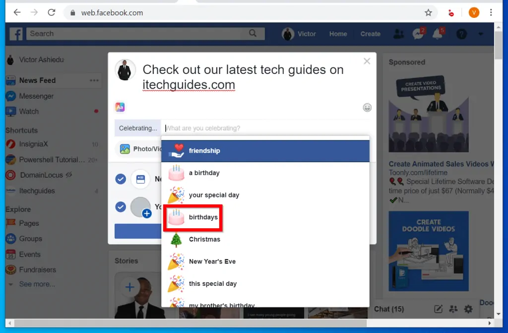 How to Post on Facebook - Itechguides