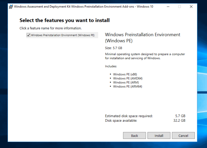 Windows ADK for Windows 10: Download and Install