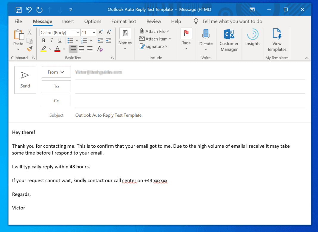 Outlook Auto Reply Message Setup - Send Automatic Outlook Replies