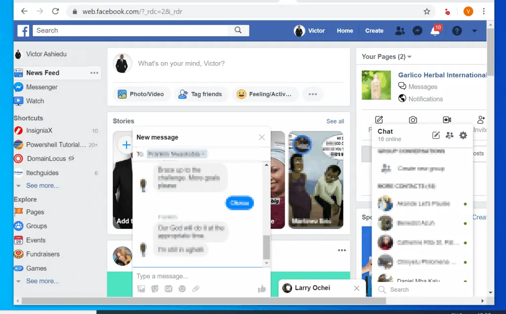 How to PM on Facebook (Send a Private Message on Facebook) - Itechguides