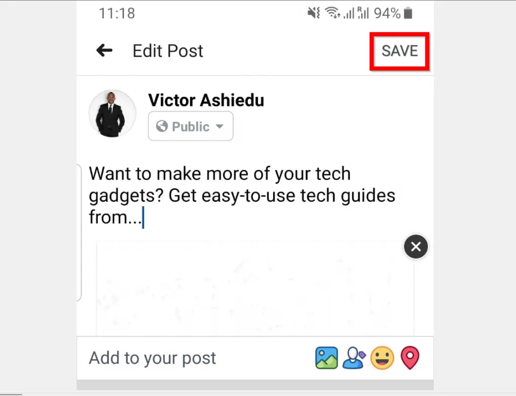 How to Edit a Post on Facebook - Itechguides