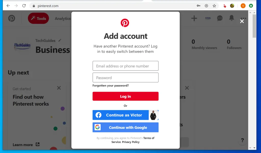 How to Logout of Pinterest - Itechguides