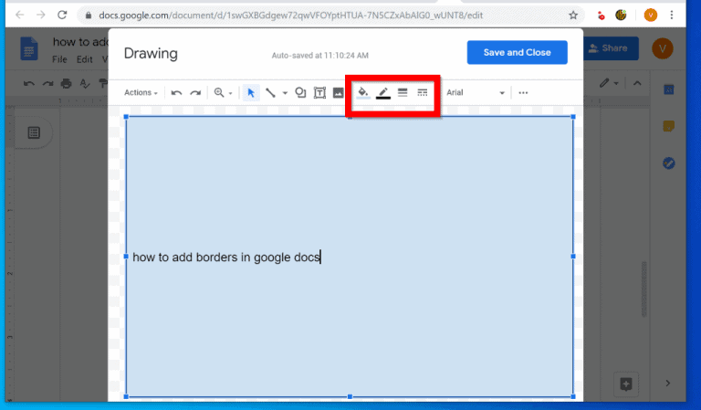 How to Add Borders in Google Docs (2 Methods) | Itechguides.com