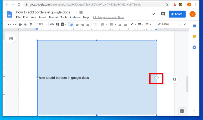 How to Add Borders in Google Docs (2 Methods) | Itechguides.com