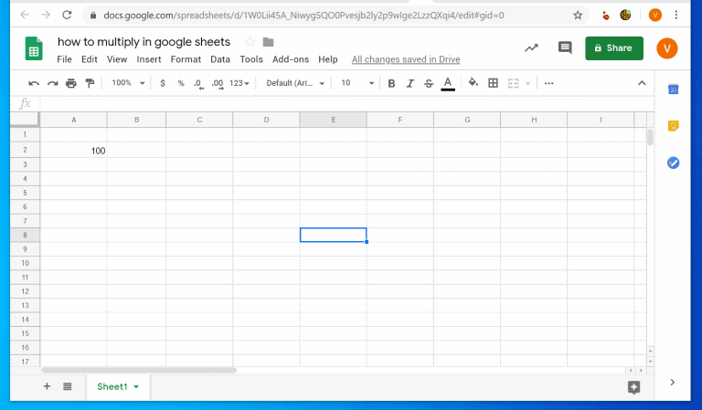 How to Multiply in Google Sheets (from a PC or the Google Sheets App)