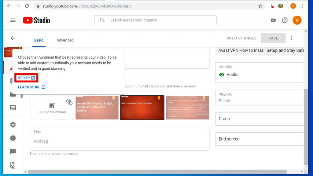 How to Change YouTube Thumbnail - Itechguides