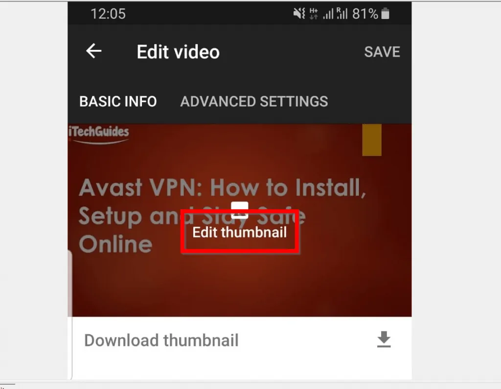 How to Change YouTube Thumbnail - Itechguides