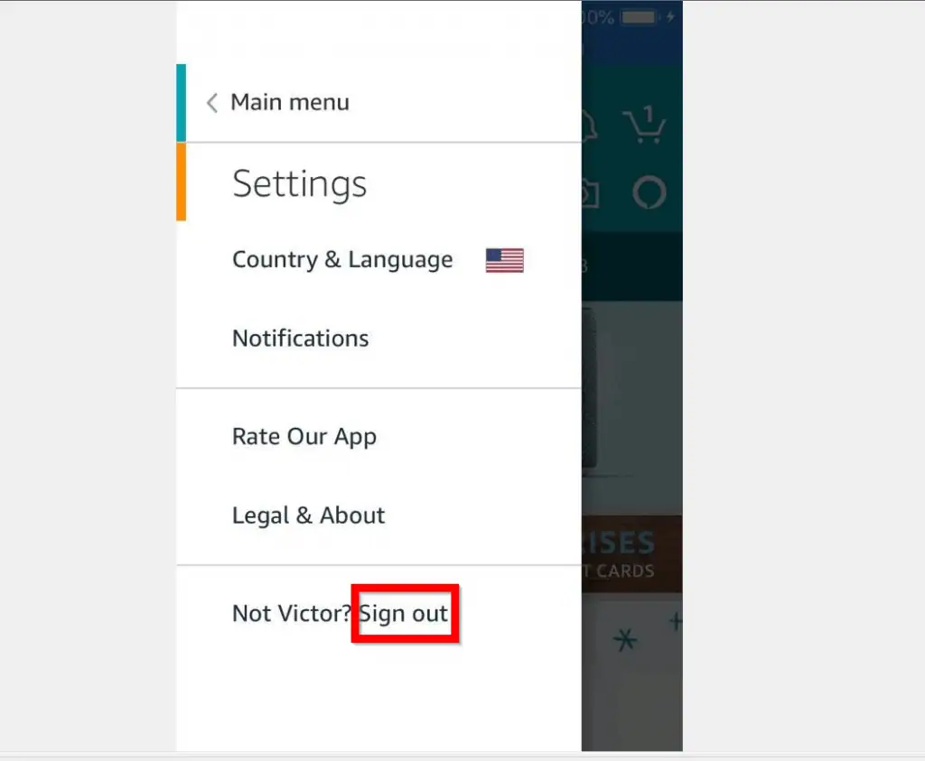 How to Logout of Amazon App For Android, iOS, And Web - Itechguides
