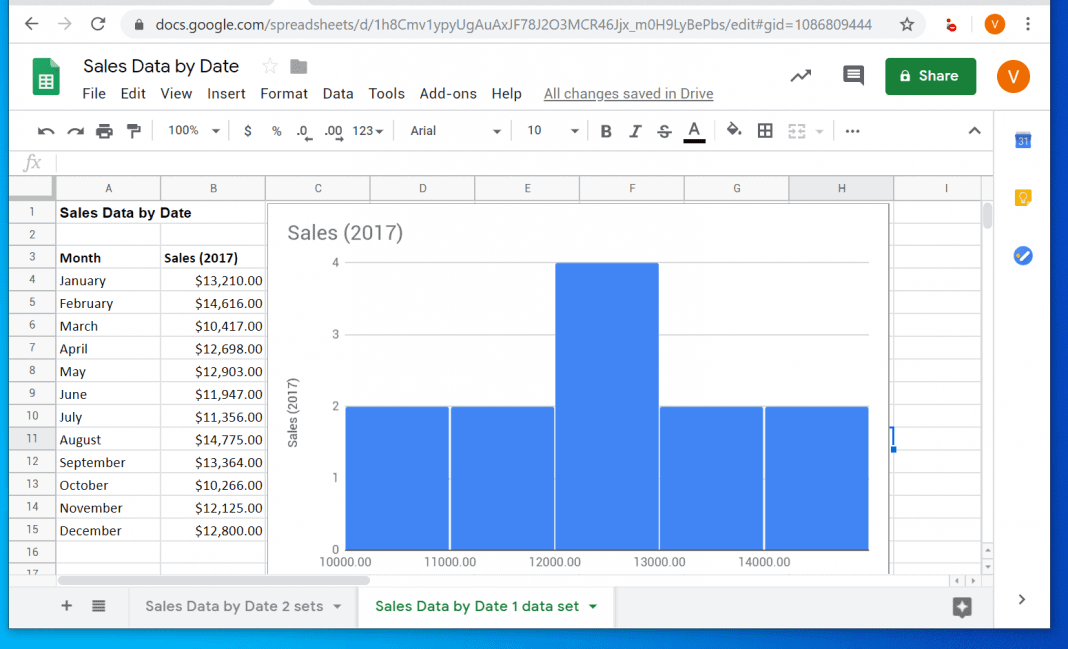 How to Make a Histogram in Google Sheets (from a PC or the App)