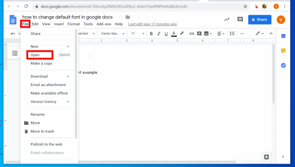 How to Change Default Font in Google Docs - Itechguides