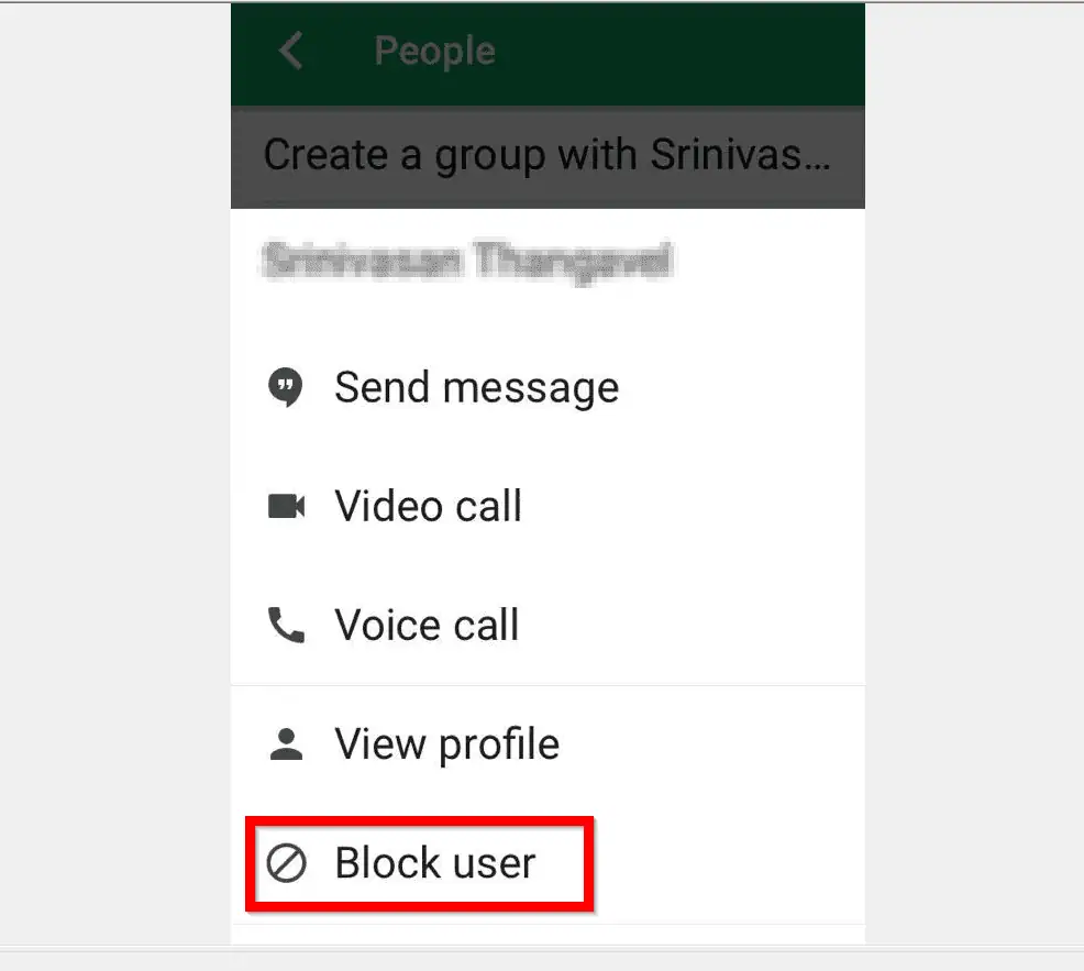 How to Block Someone on Google Hangouts - Itechguides