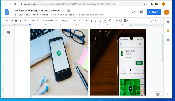 How to Move Images in Google Docs - Itechguides