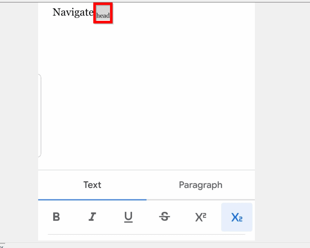 How to do Subscript in Google Docs - Itechguides