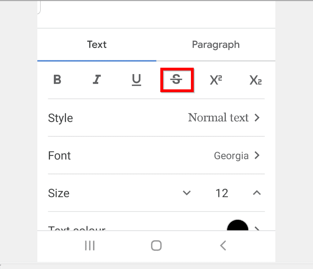 How to Strikethrough in Google Docs - Itechguides