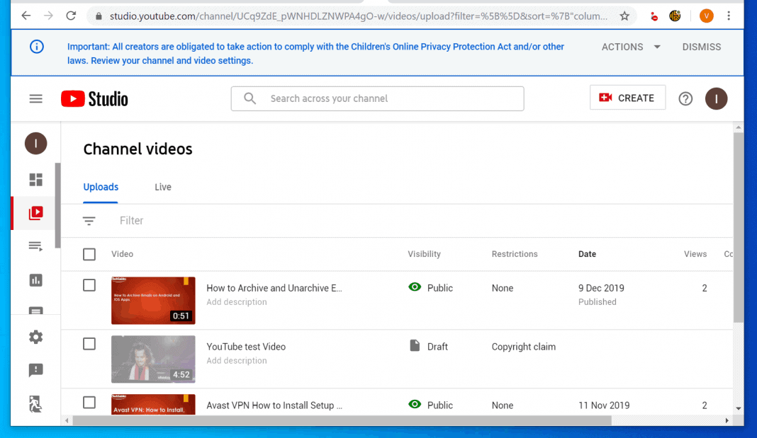 How to Delete a YouTube Video (PC and from the YouTube Studio App)