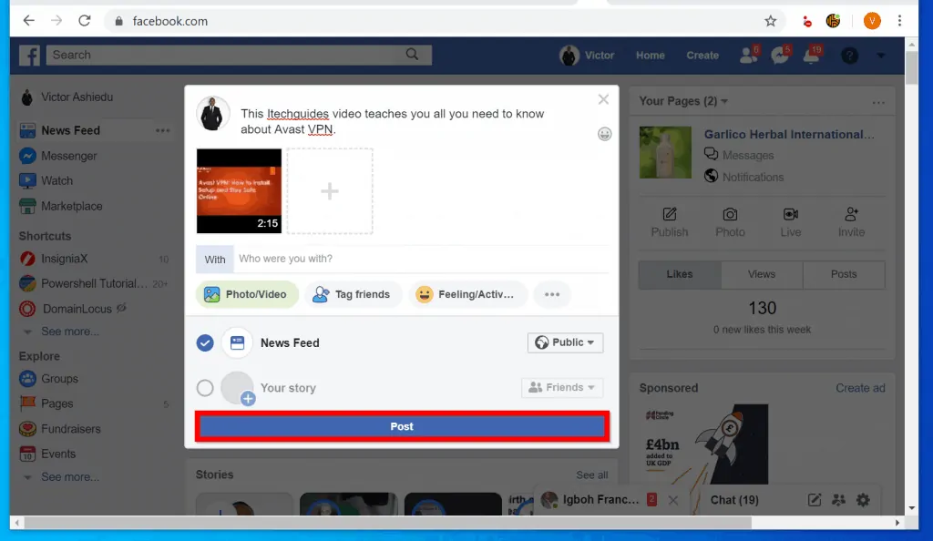 How to Upload Video to Facebook - Itechguides