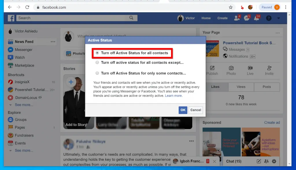 How to be Invisible on Facebook - Itechguides