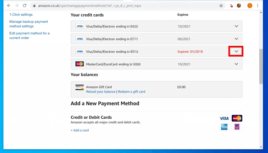 How to Remove Credit Card from Amazon - Itechguides