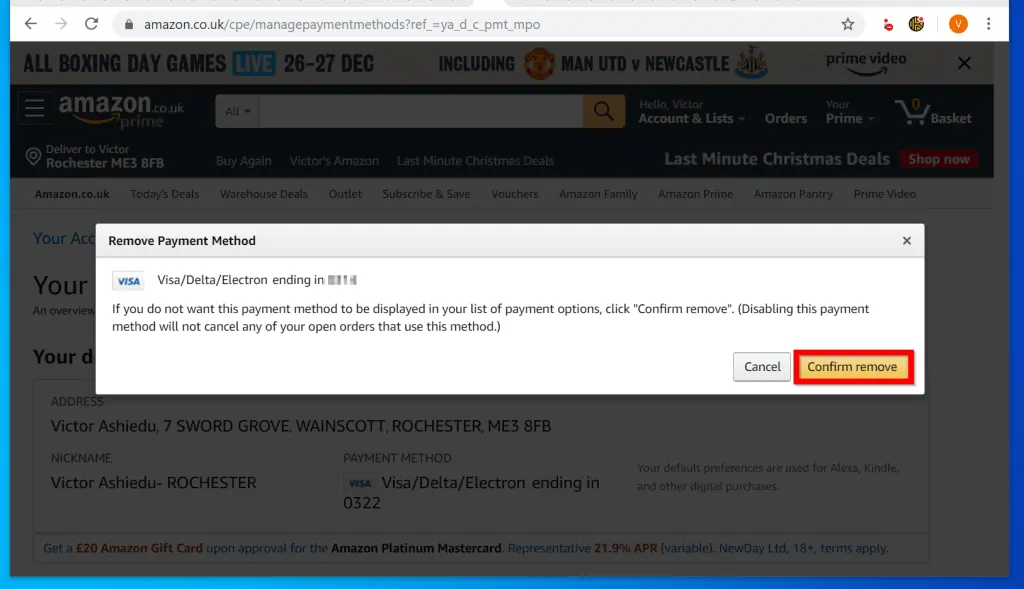 How to Remove Credit Card from Amazon - Itechguides