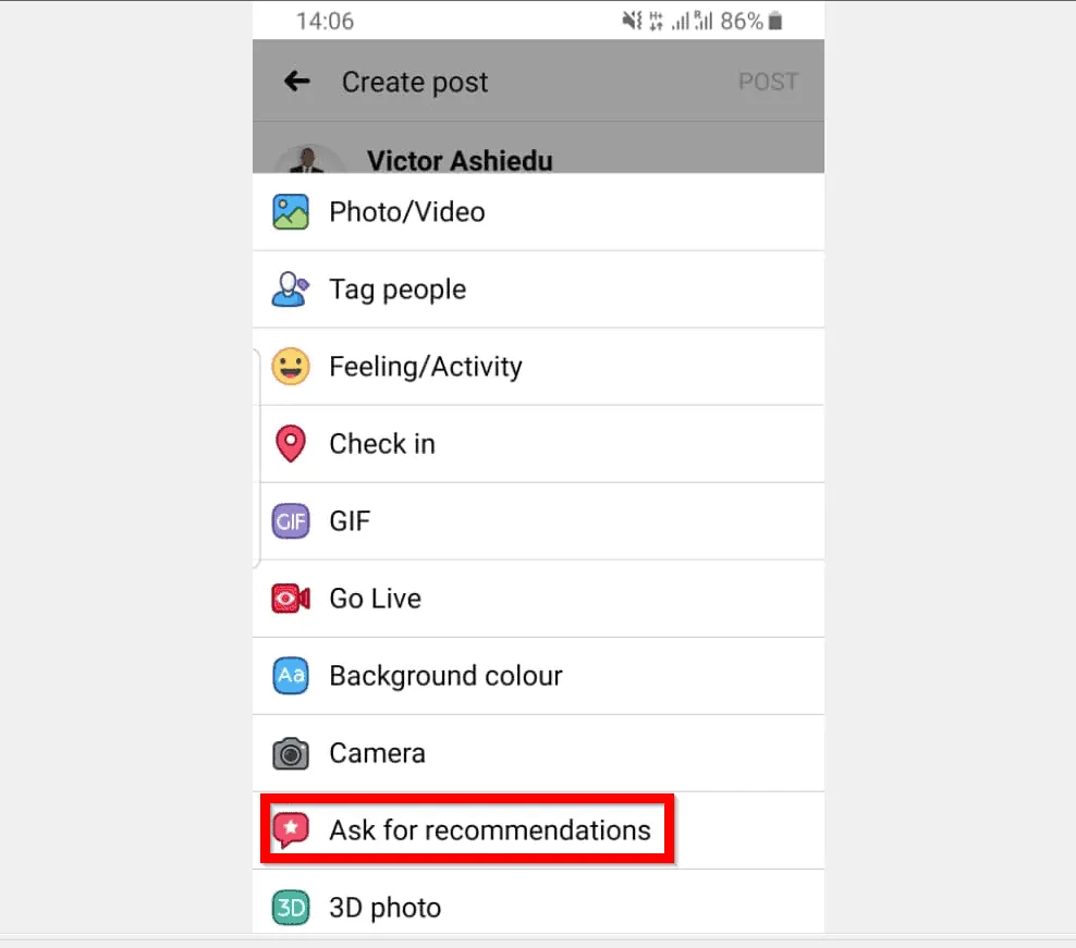 How to Ask for Recommendations on Facebook - Itechguides