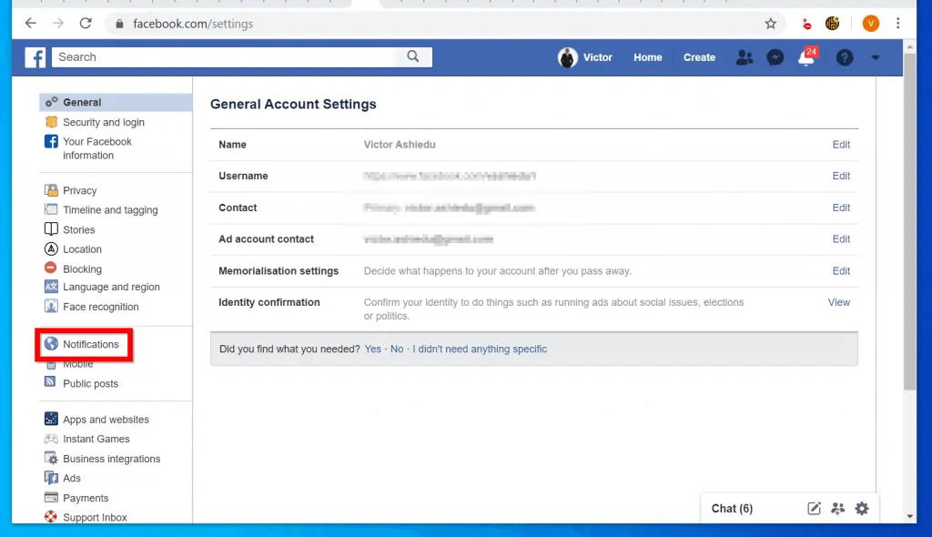 How to Turn off Facebook Notifications on Chrome - Itechguides