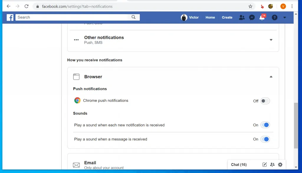 How to Turn off Facebook Notifications on Chrome - Itechguides