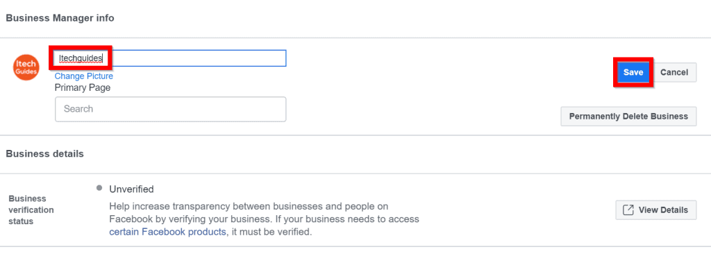 How to Change Business Name on Facebook - Itechguides