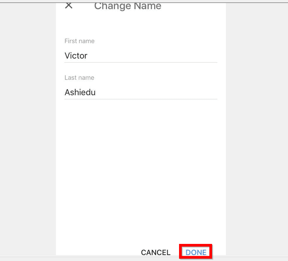 How to Change Your Name on Google - Itechguides