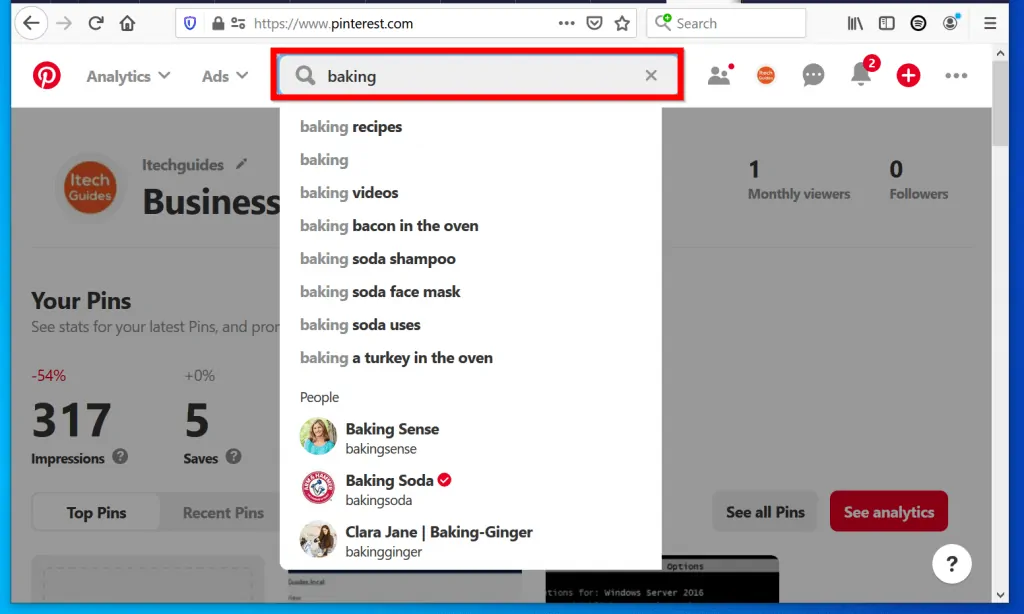 How to find People on Pinterest - Itechguides