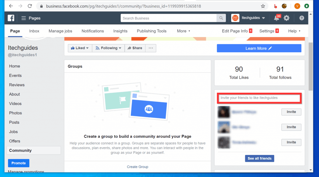 How to Invite People to Like Your Facebook Page (from a PC, or the Apps)