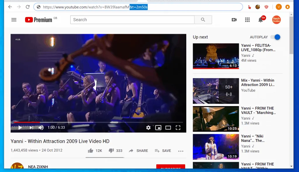 How to Timestamp YouTube Video - Itechguides