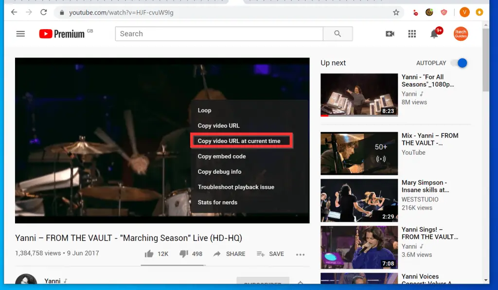 How to Timestamp YouTube Video - Itechguides