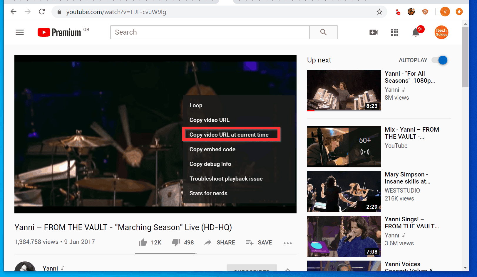 How to Timestamp YouTube Video (3 Methods) | Itechguides.com