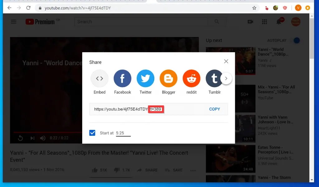 How to Timestamp YouTube Video - Itechguides