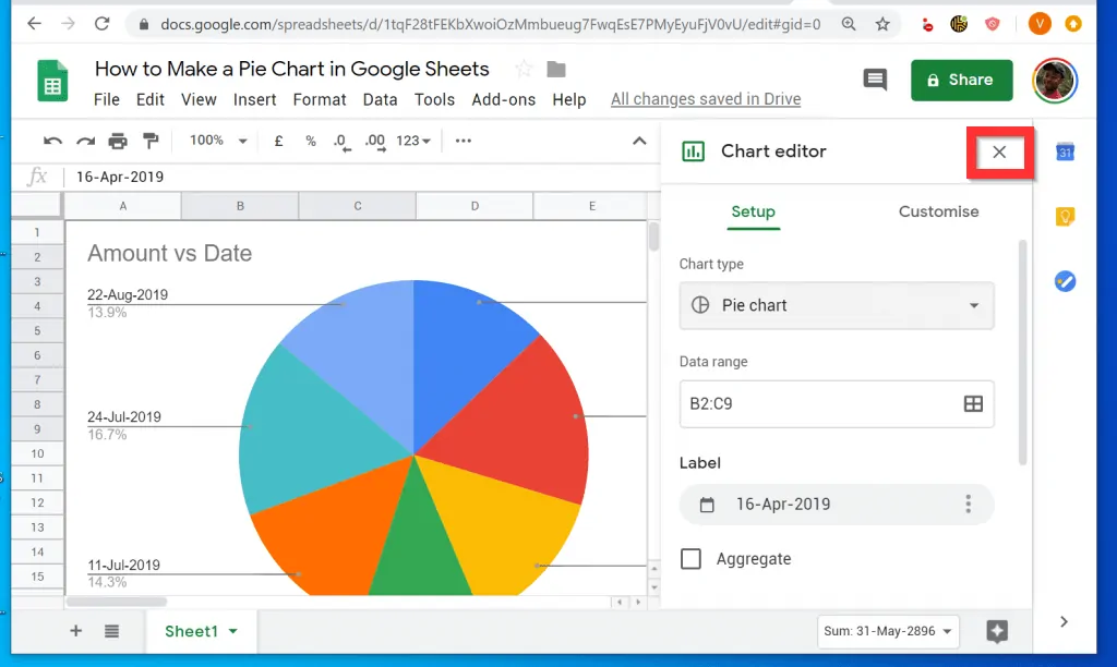 How to Make a Pie Chart in Google Sheets - Itechguides
