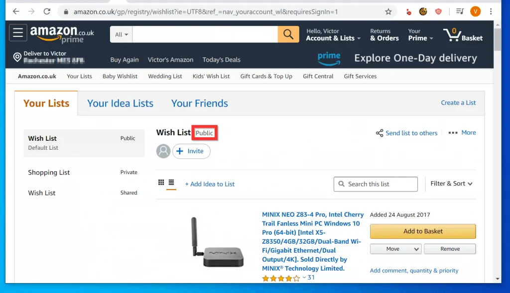 How to Share Amazon Wish List - Itechguides