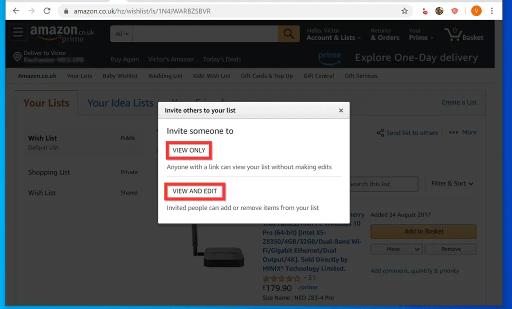 How to Share Amazon Wish List - Itechguides