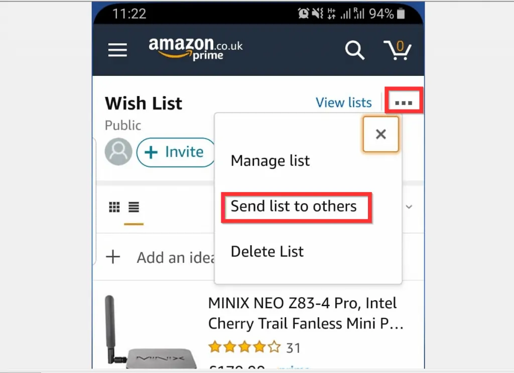 How to Share Amazon Wish List - Itechguides