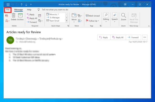 How to Attach an Email in Outlook (2 Methods) | Itechguides.com