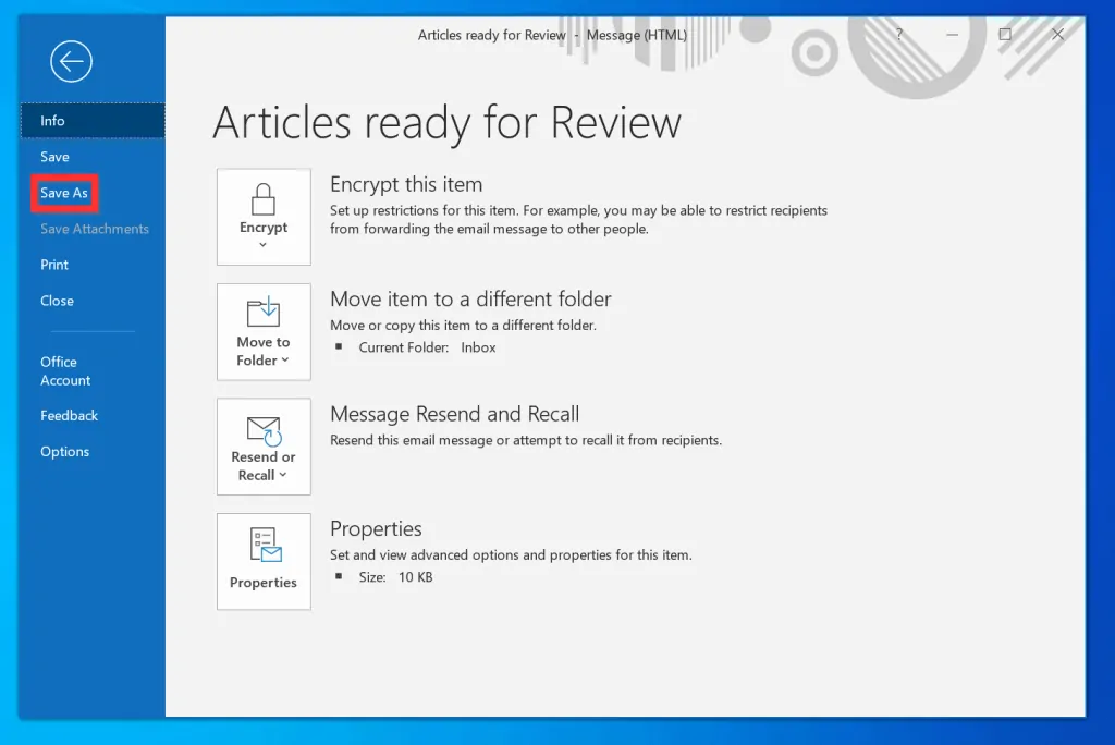How to Attach an Email in Outlook App (Windows, Android, iOS) - Itechguides