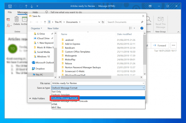 How to Attach an Email in Outlook (2 Methods) | Itechguides.com