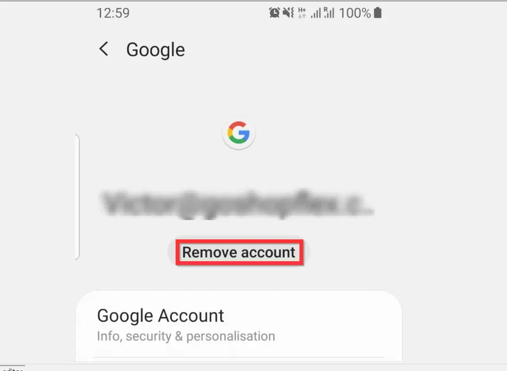 How to Remove Google Account from Phone - Itechguides