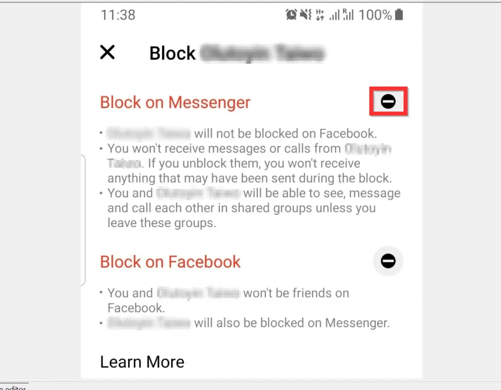 How to Block Someone on Facebook Messenger - Itechguides