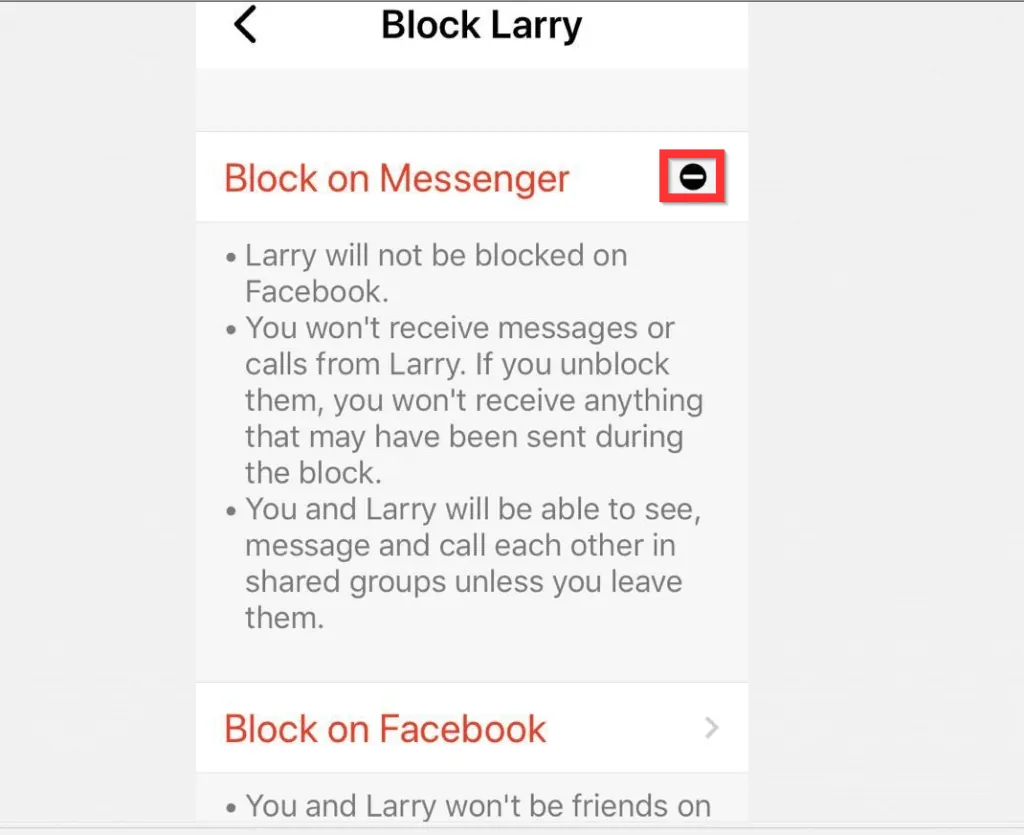 How to Block Someone on Facebook Messenger - Itechguides