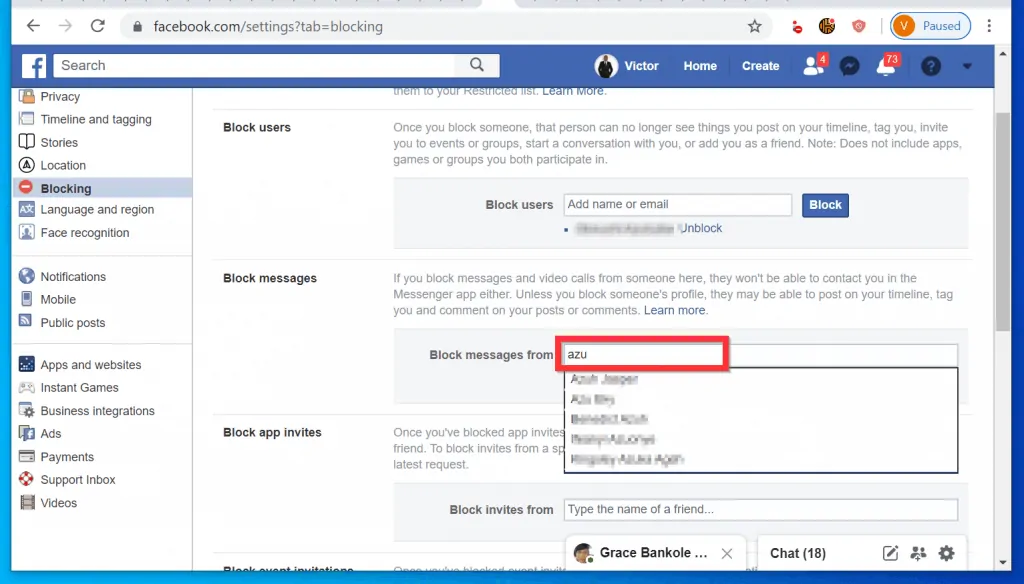 How to Block Someone on Facebook Messenger - Itechguides