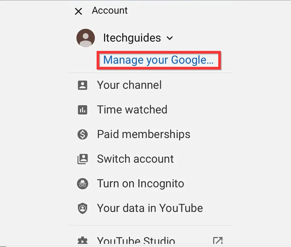 How to Change YouTube Profile Picture - Itechguides